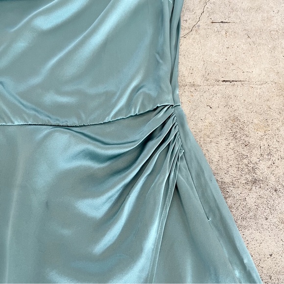 Reformation | Dresses | Reformation Nwt Alanis Silk Dress In Verdigris ...